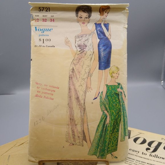 Simplicity | Office | Vintage Sewing Pattern Vogue Patterns 572 Womens ...
